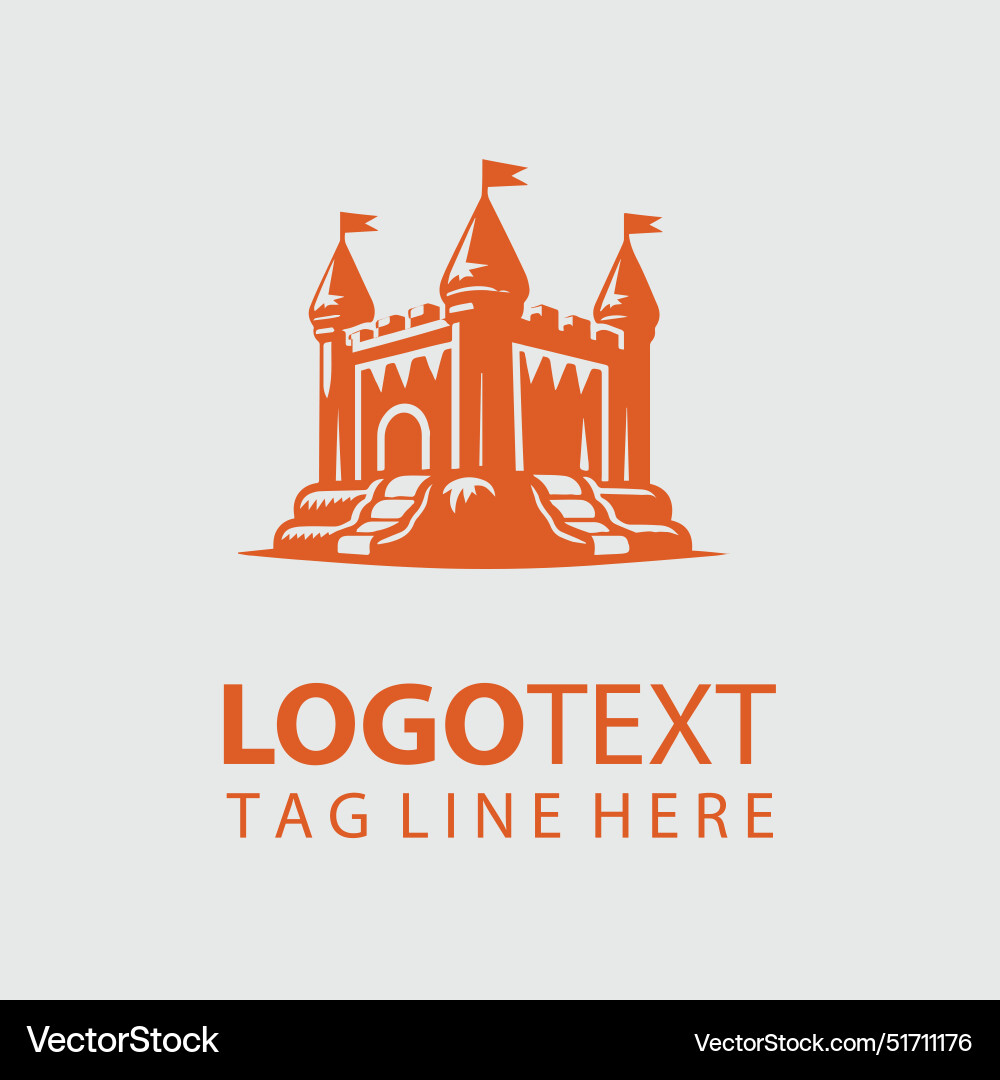 Bouncy castle logo Royalty Free Vector Image - VectorStock