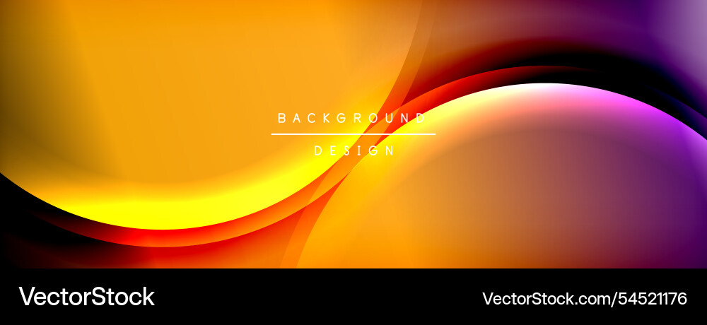 Bright rainbow style color gradient with curve Vector Image