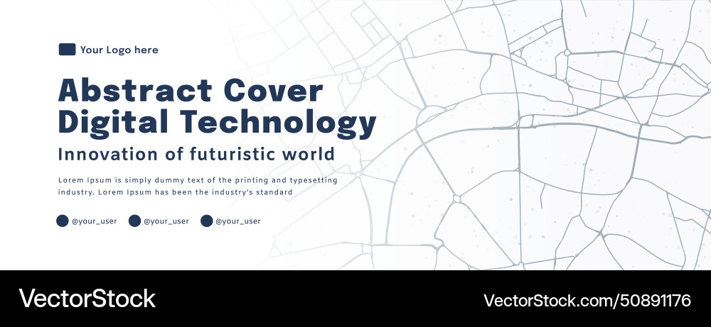 Digital technology poster cover speed connect dark