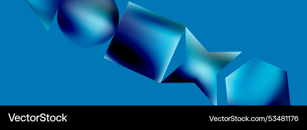 Neon color geometric shapes square triangle circle