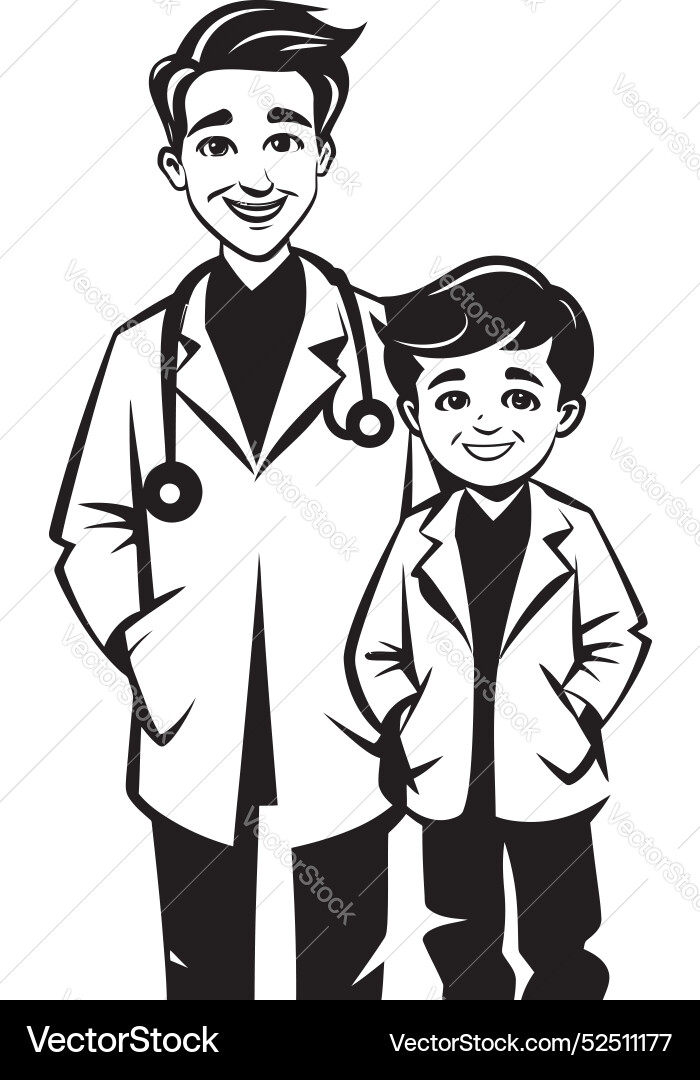 Compassionate expressions doctors empathy towards Vector Image