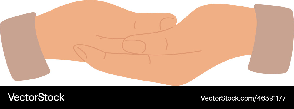 Hands mit Formen Lizenzfreies Vektorbild - VectorStock