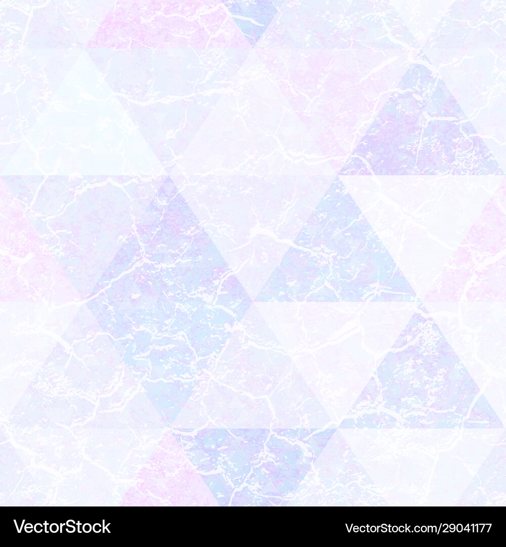 Pastel color triangle pattern with grunge effect Vector Image