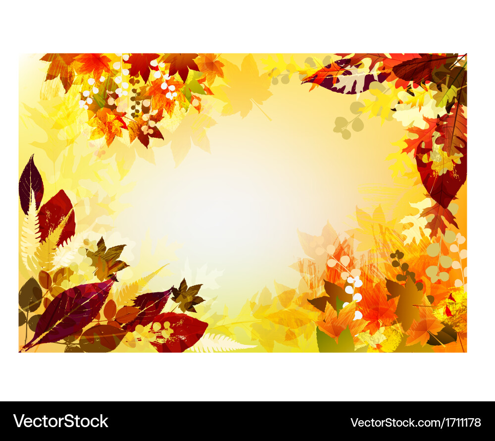 Fall background Royalty Free Vector Image - VectorStock