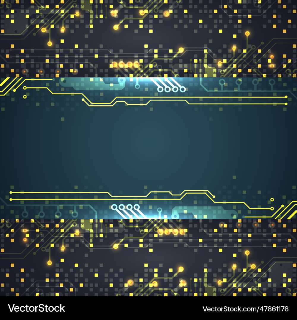 Hi-tech digital technology and engineering theme Vector Image