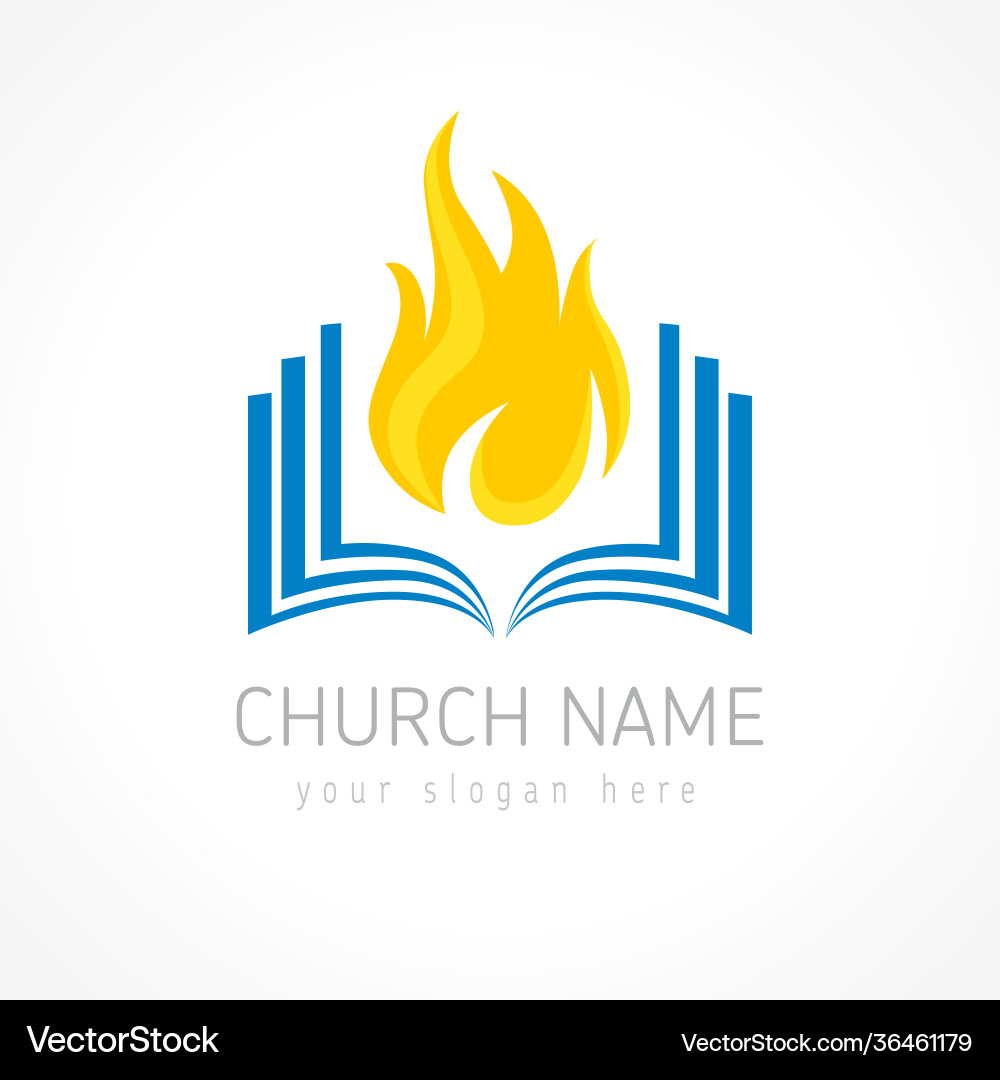 Open Bible with Flame Vector Images (47)