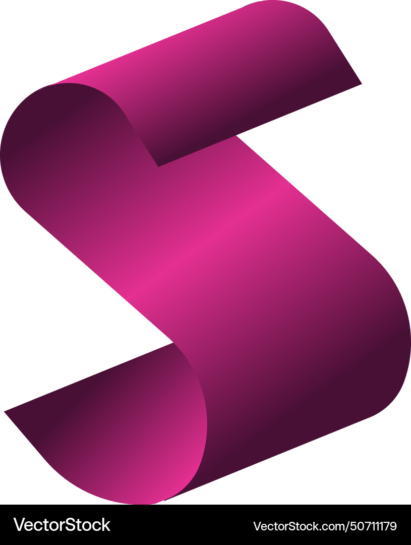 S letter logo purple color Royalty Free Vector Image