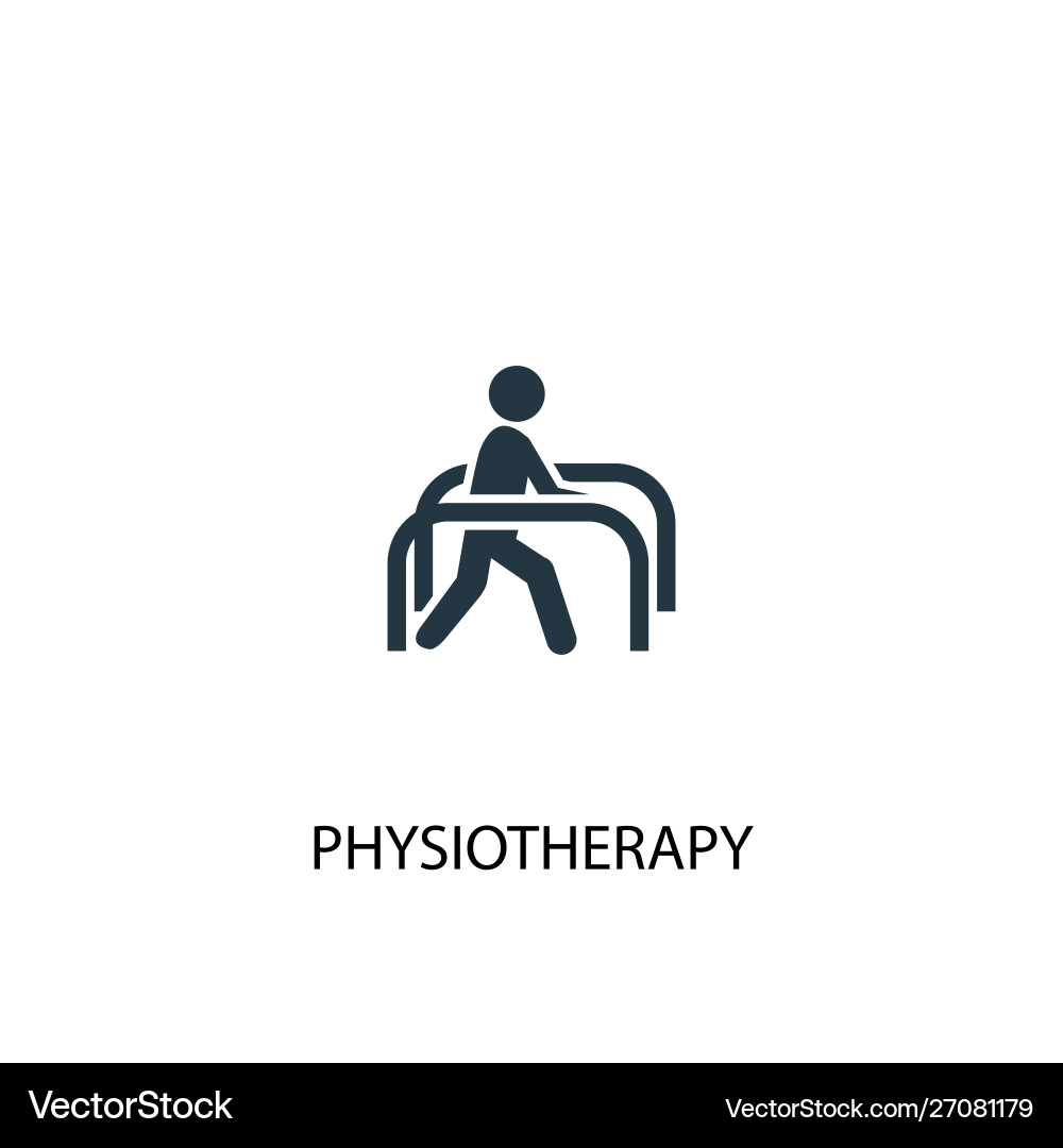 Simple Physiotherapy Symbol Royalty Free Vector Image
