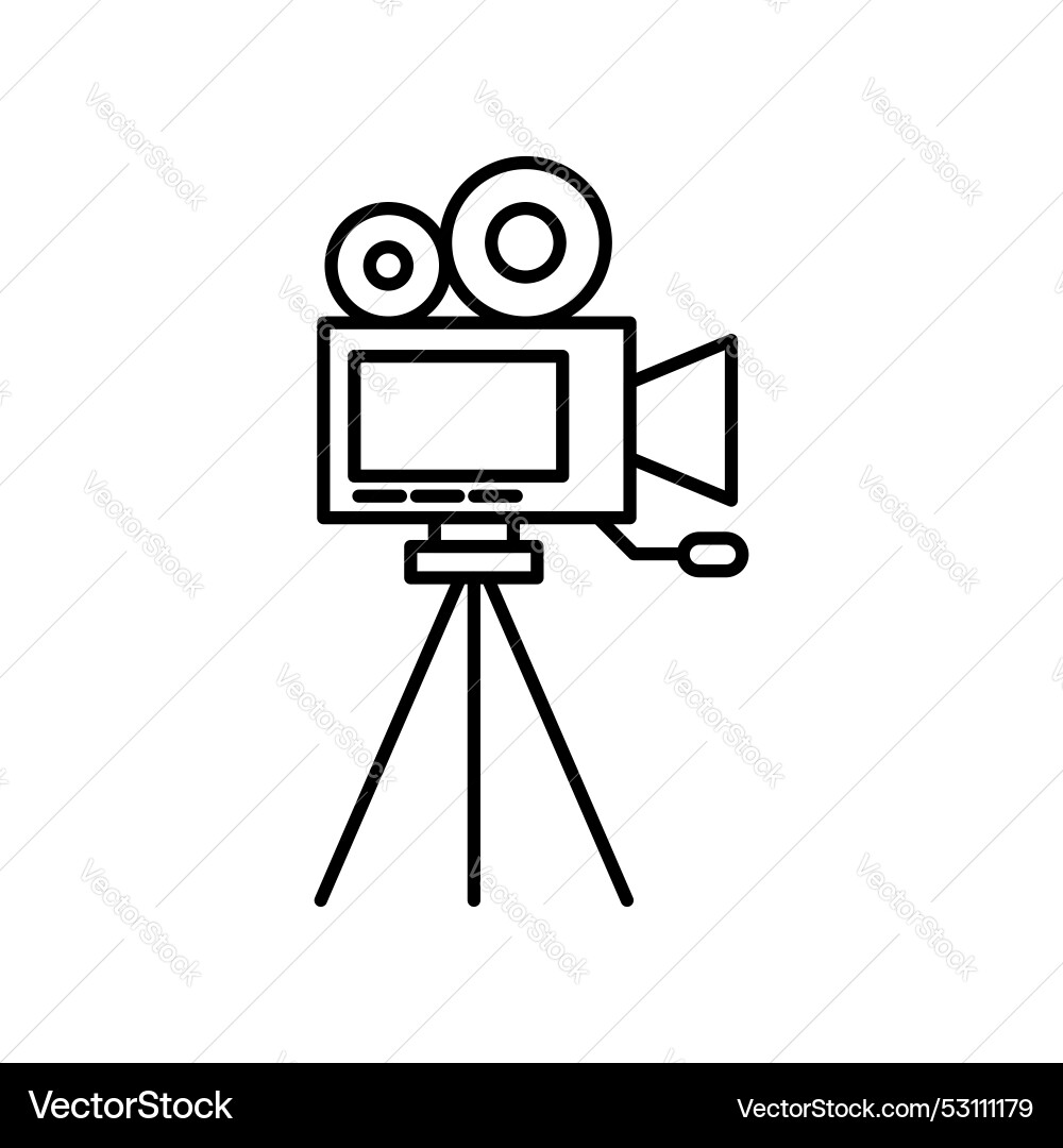 Tv camera icon Royalty Free Vector Image - VectorStock