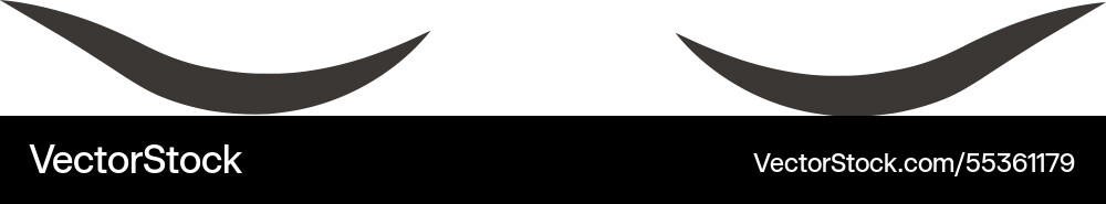 Two black boomerangs spinning gracefully against Vector Image