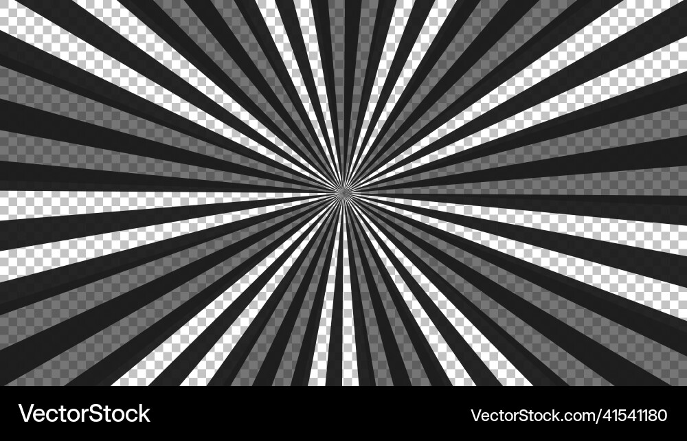 Black comic book transparent background Royalty Free Vector