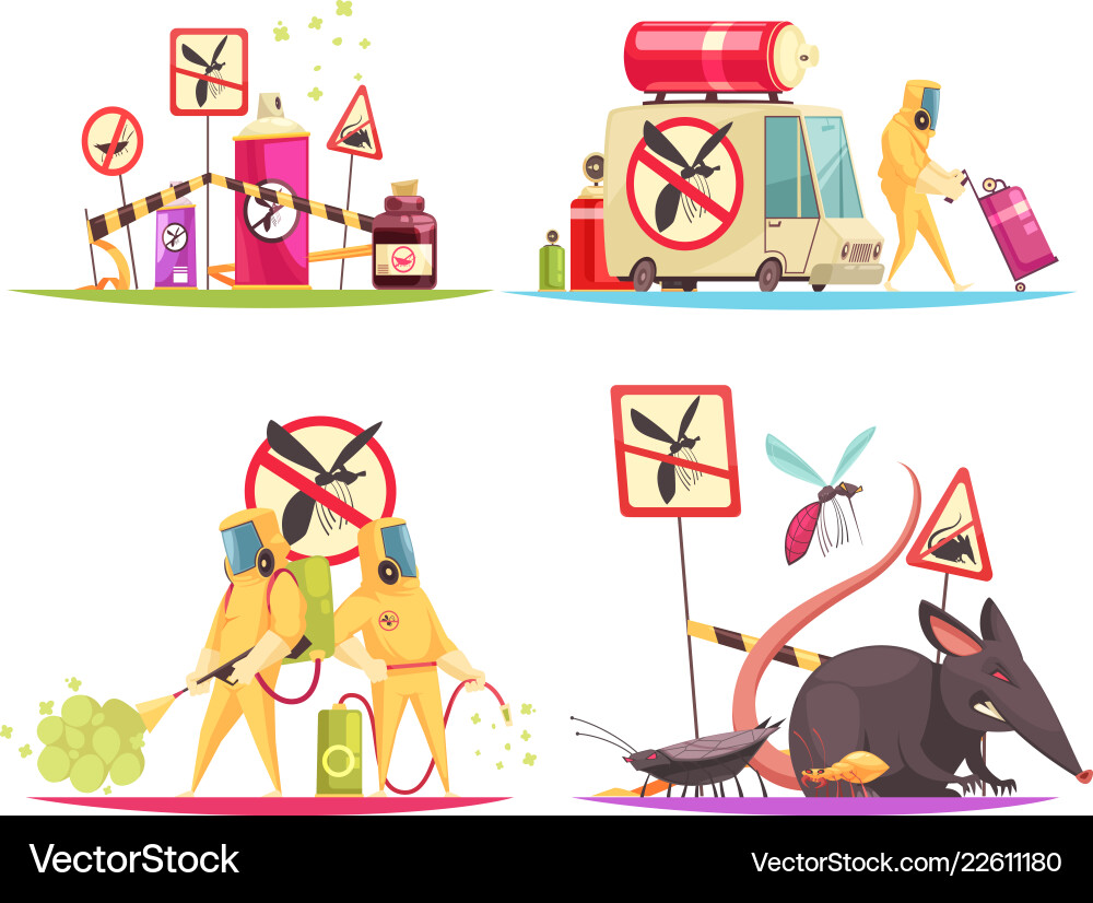 Decontamination flat design concept Royalty Free Vector