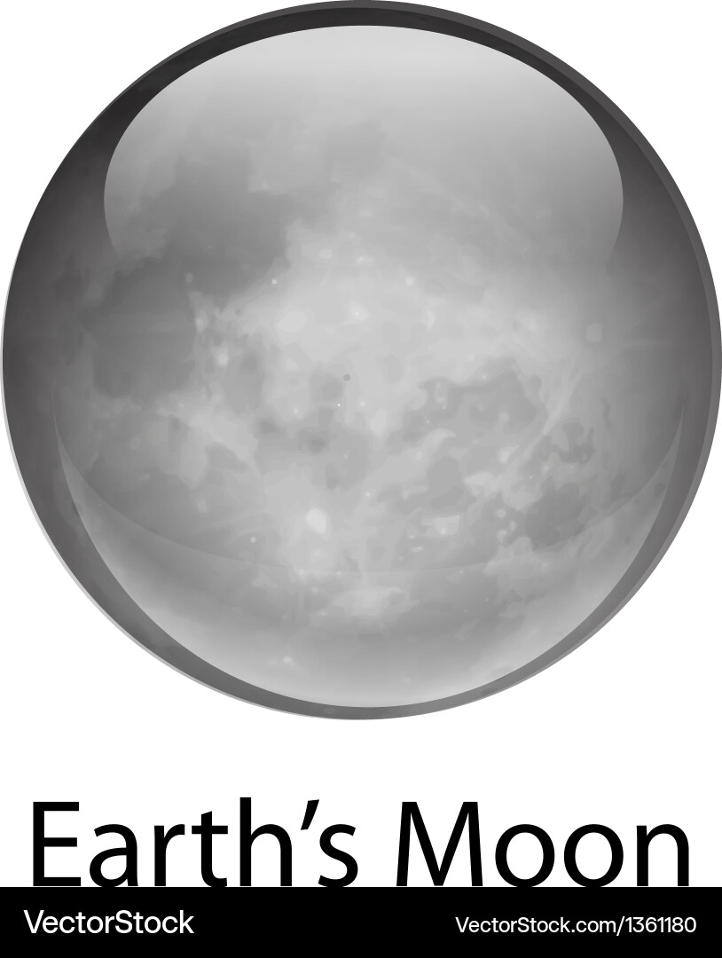 Earth moon Royalty Free Vector Image - VectorStock