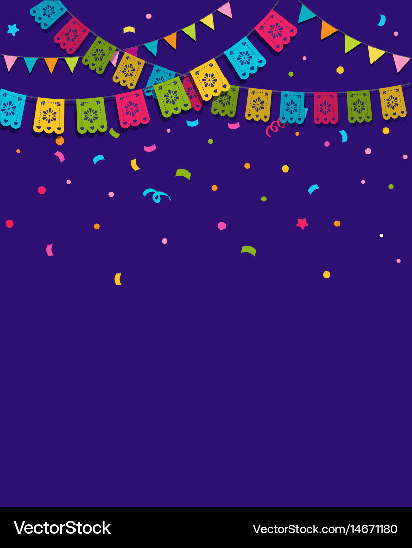 Mexican fiesta background banner Royalty Free Vector Image