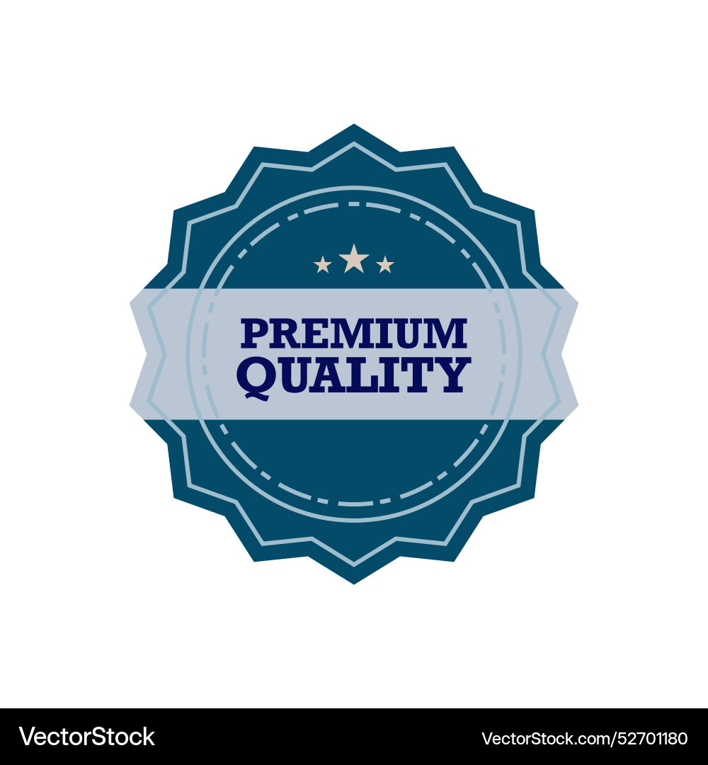 Premium quality badge design element Royalty Free Vector