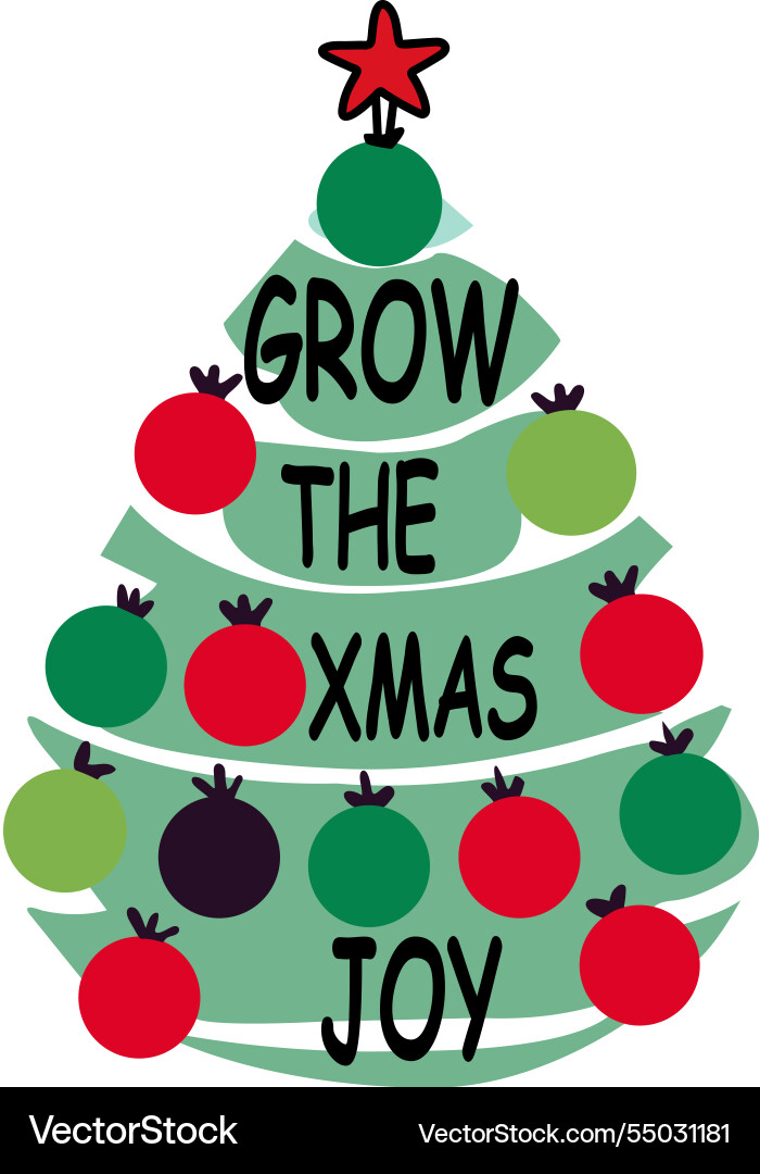 Christmas tree Royalty Free Vector Image - VectorStock