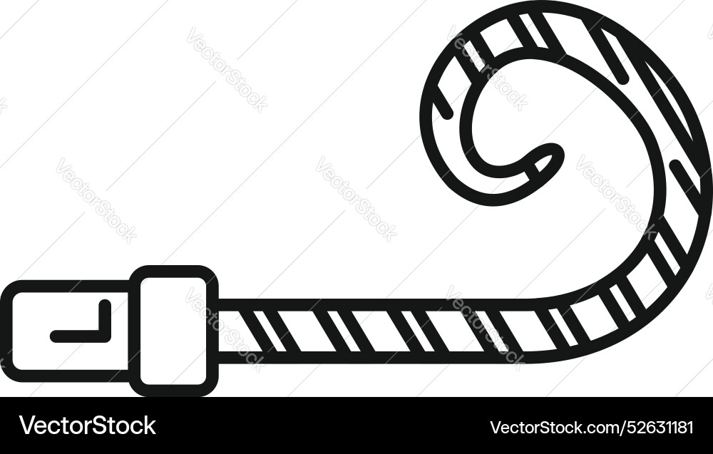 Classic party blower creating a celebratory Vector Image