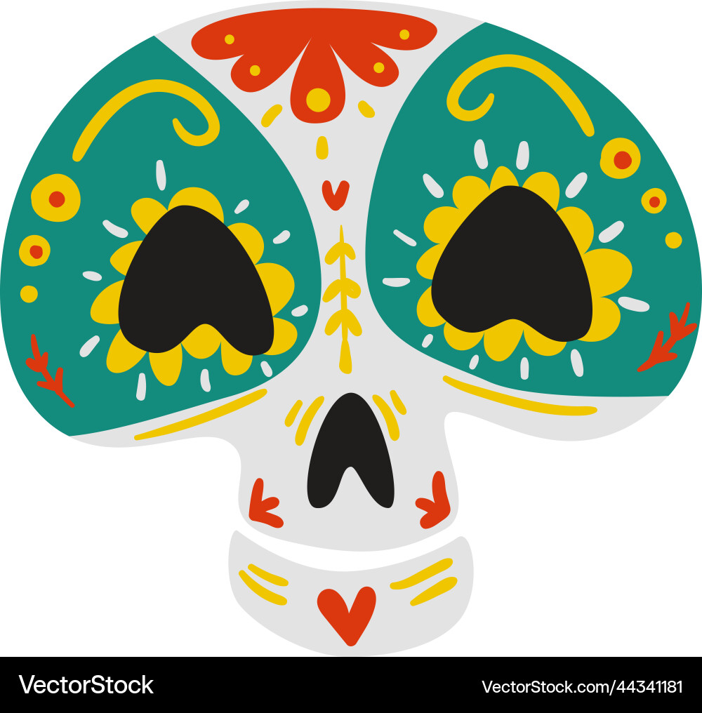 Day of dead icon Royalty Free Vector Image - VectorStock