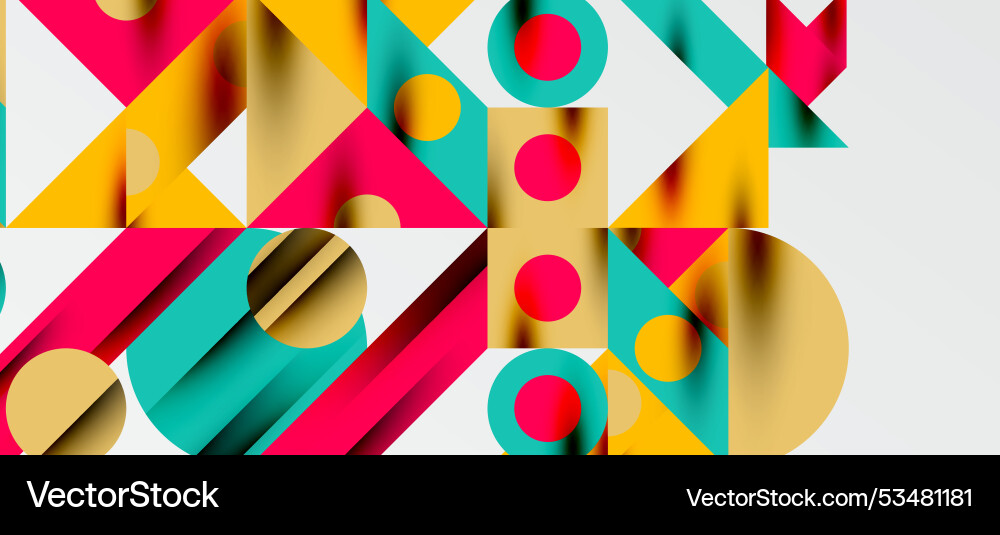 Geometric neo patterns abstract background Vector Image