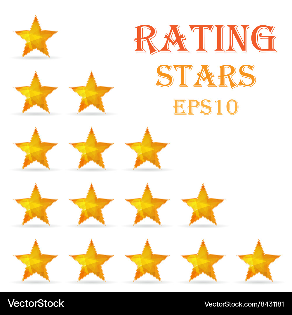 Rating stars background Royalty Free Vector Image