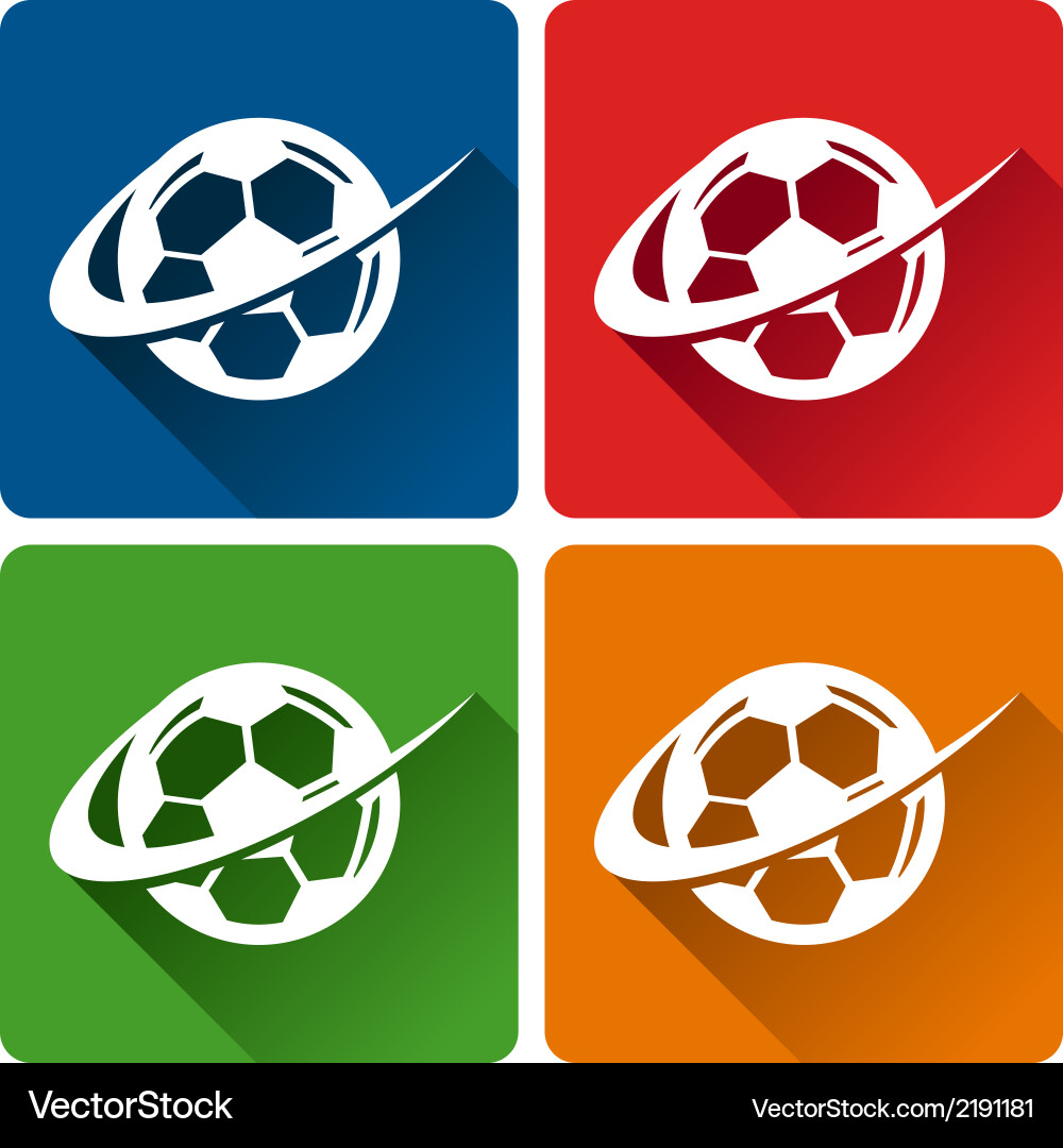 Soccer logo icons Royalty Free Vector Image - VectorStock