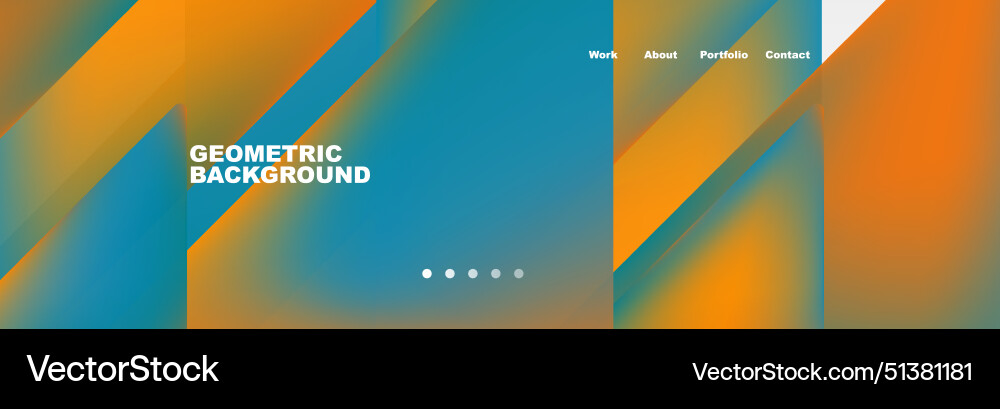 Triangle minimal web site page background design Vector Image