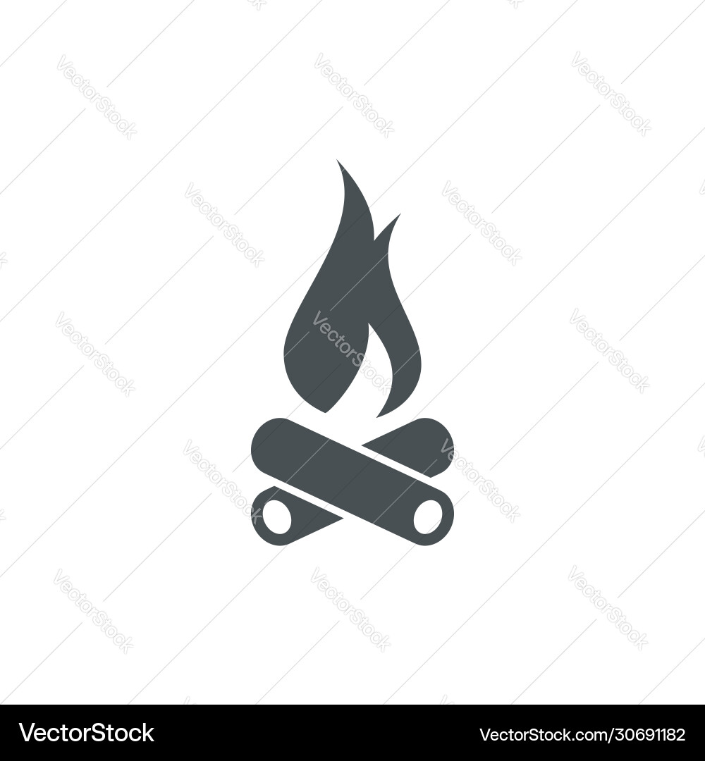 Campfire icon Royalty Free Vector Image - VectorStock