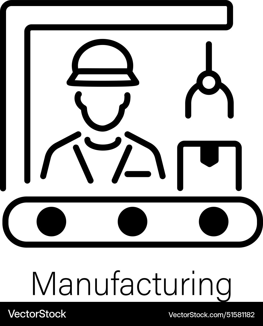 Manufacturing Royalty Free Vector Image - VectorStock