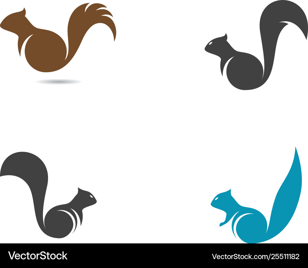 Squirrel symbol Royalty Free Vector Image - VectorStock