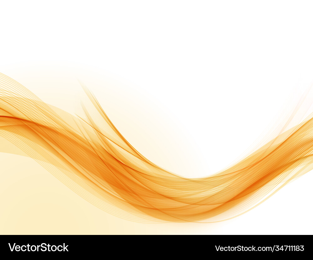 Abstract orange wave flow background Royalty Free Vector