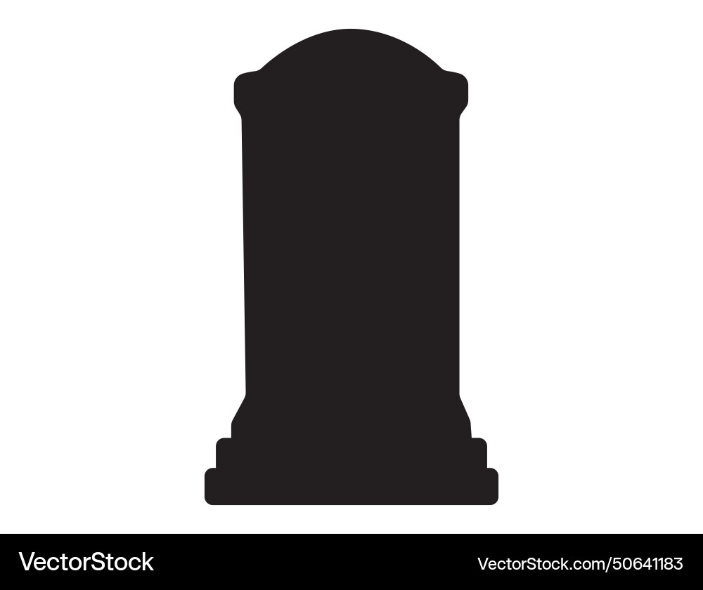 Gravestone silhouette art Royalty Free Vector Image