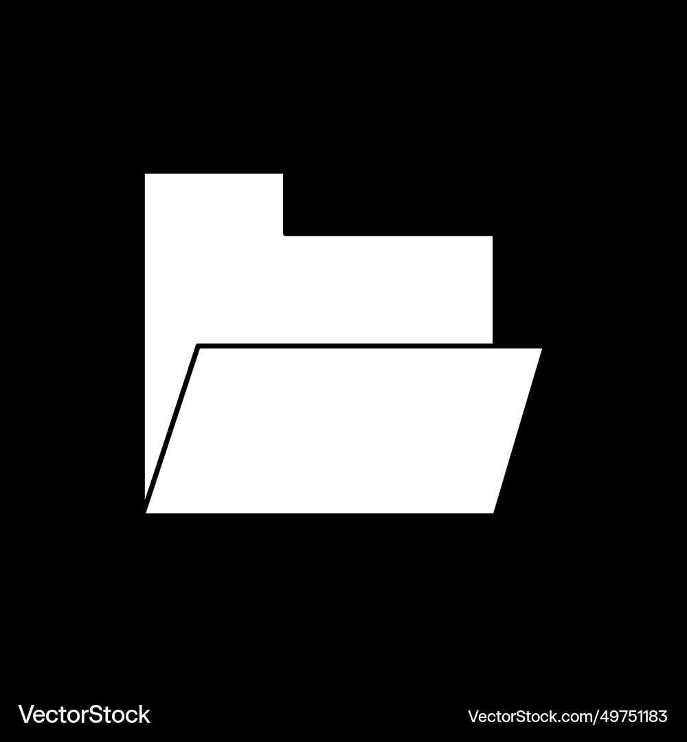 Ordner-Symbol-Logo-Bild Lizenzfreies Vektorbild