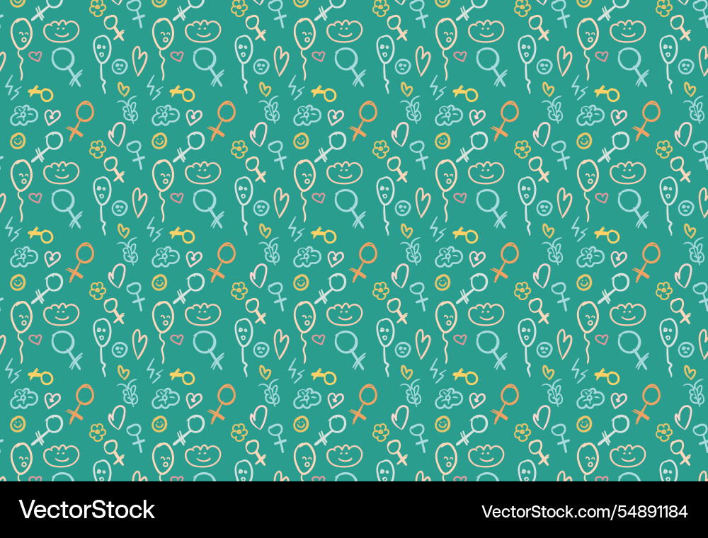 A seamless heart pattern background unlimited Vector Image A seamless heart pattern background unlimited Vector Image