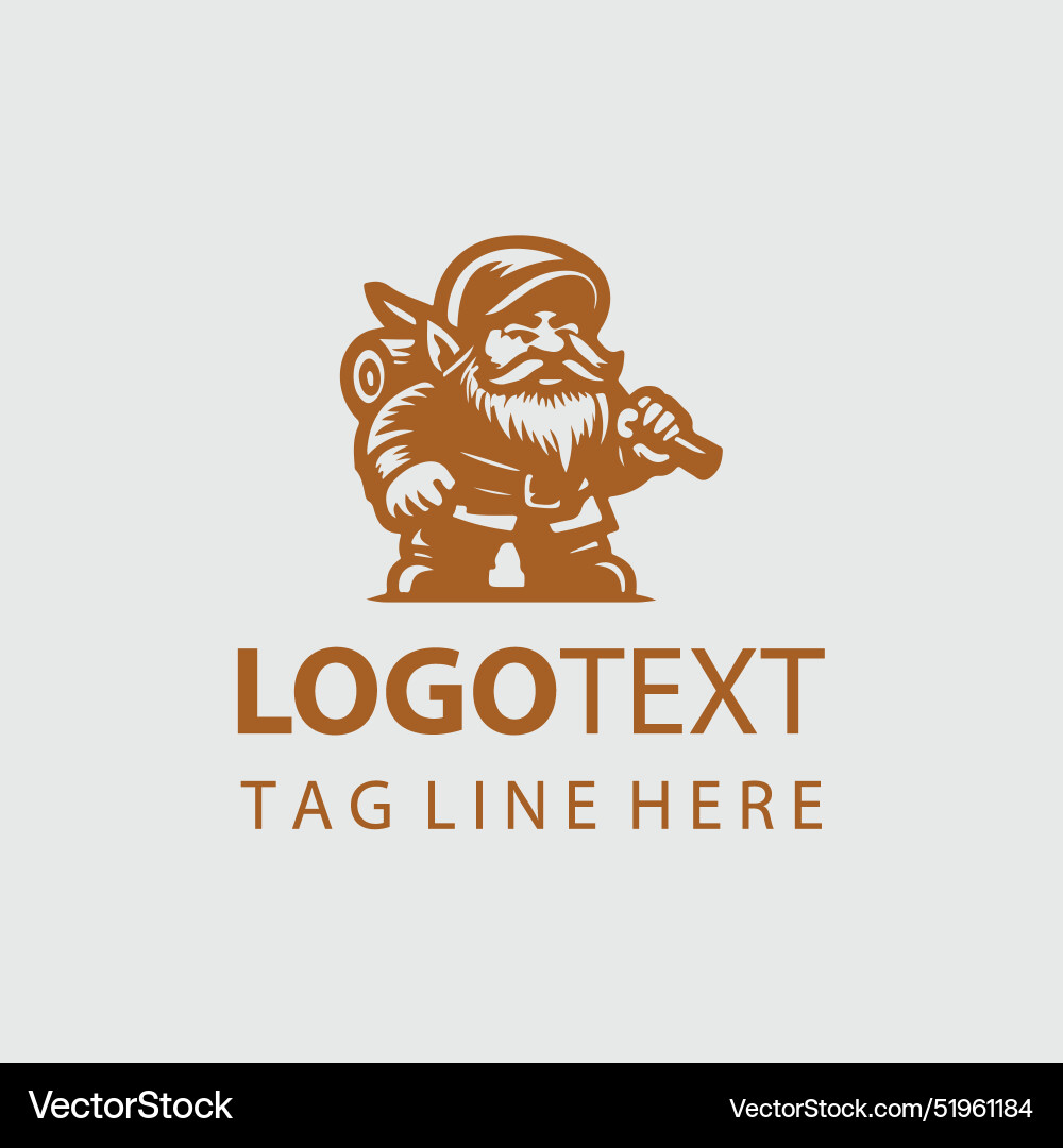 Dwarf logo Royalty Free Vector Image - VectorStock