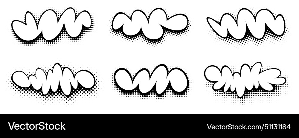 Dynamic comic speech bubbles Royalty Free Vector Image