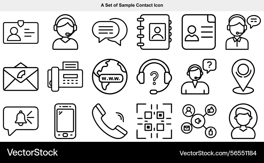 Essential tools for communication and support Vector Image
