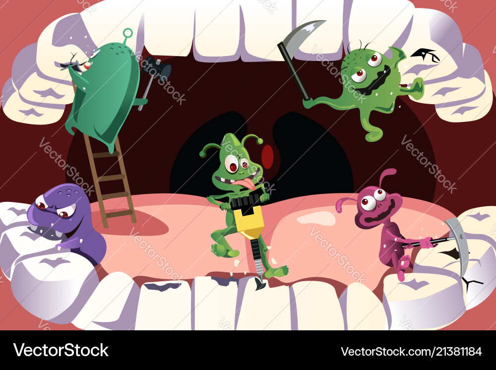 Teeth cavity Royalty Free Vector Image - VectorStock