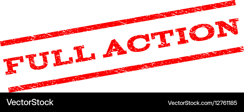 Full action watermark stamp Royalty Free Vector Image