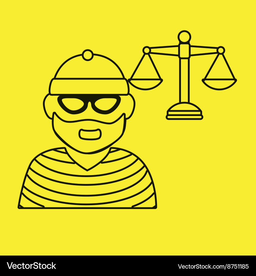 Justice system design Royalty Free Vector Image