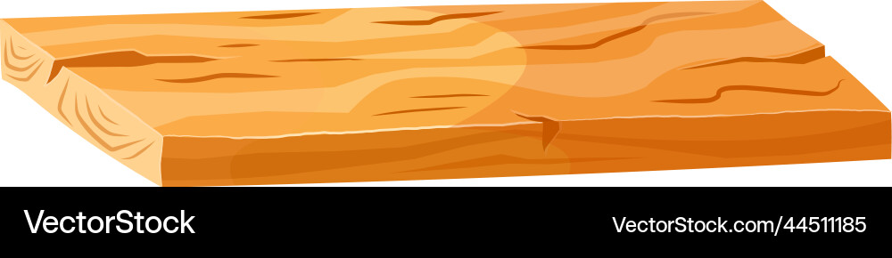 Plank wood cartoon Royalty Free Vector Image - VectorStock