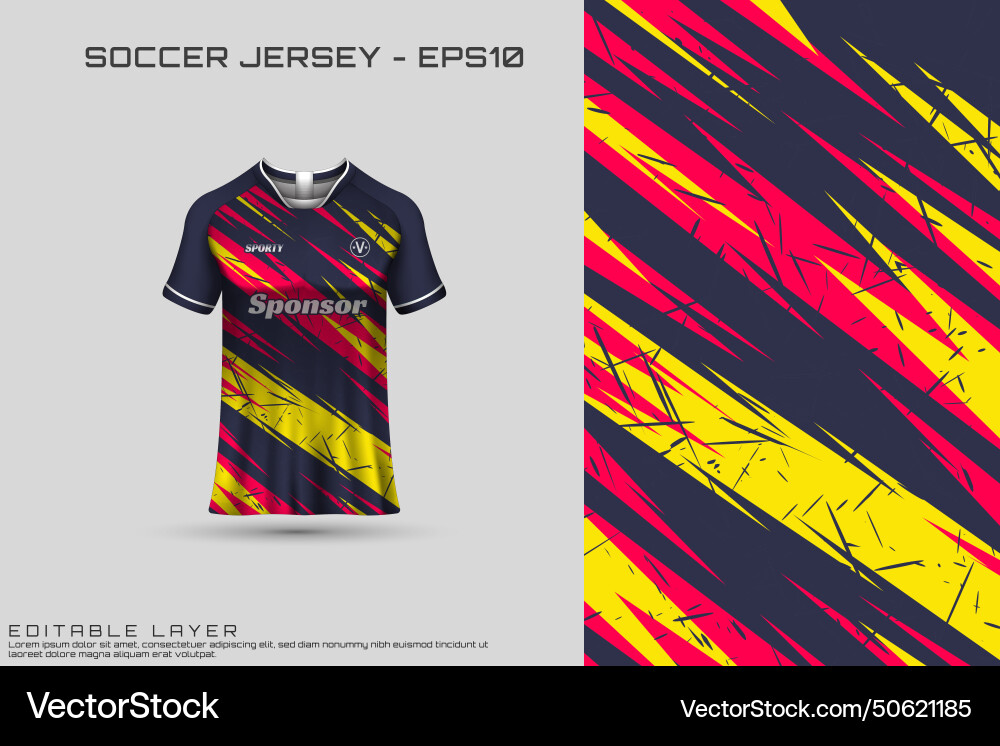 Sports Jersey Pattern Template Royalty Free Vector Image