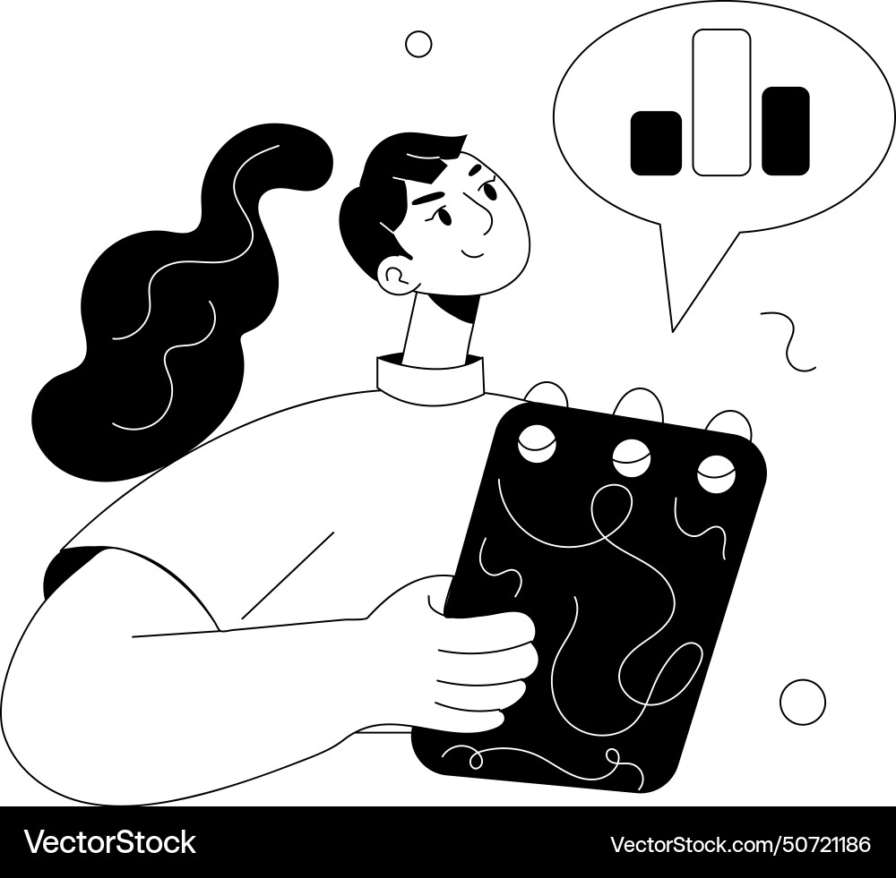 Manager report Royalty Free Vector Image - VectorStock