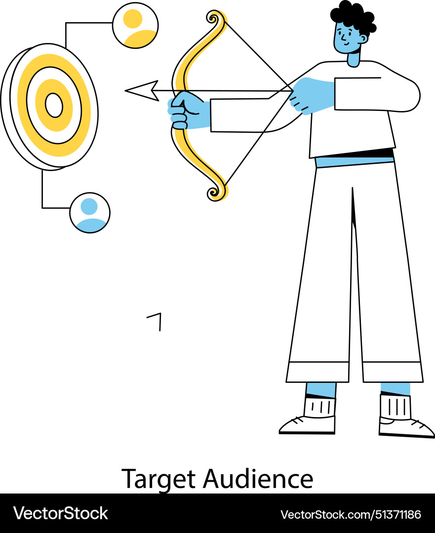 Target audience Royalty Free Vector Image - VectorStock