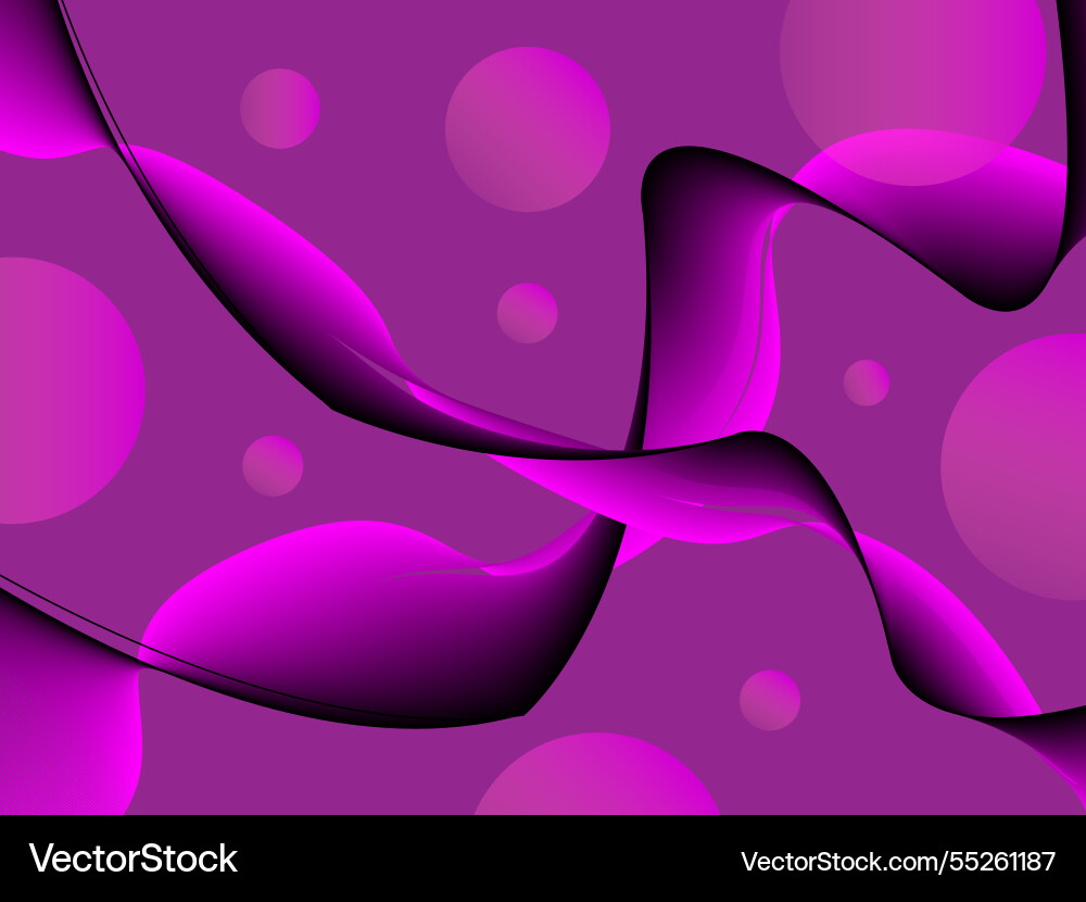 Abstract background with purple wavy lines Vector Image