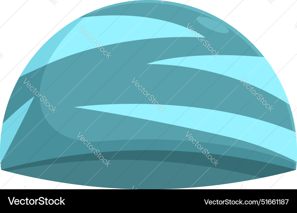 Blue swimming cap for professional training Vector Image