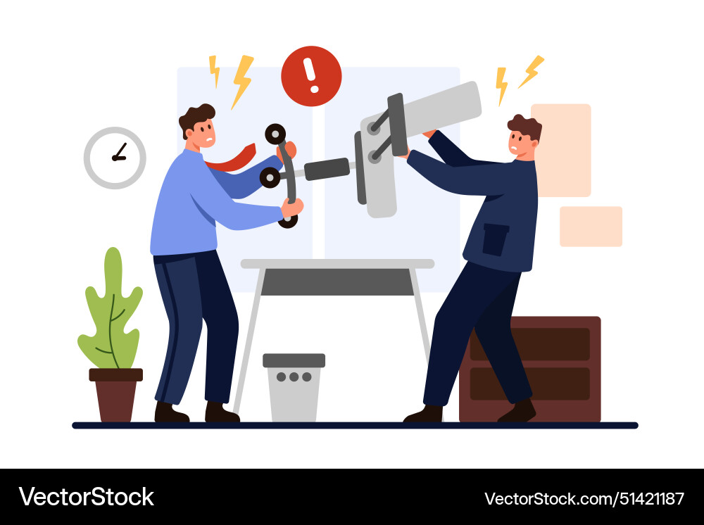 Business competition for vacancy in company Vector Image