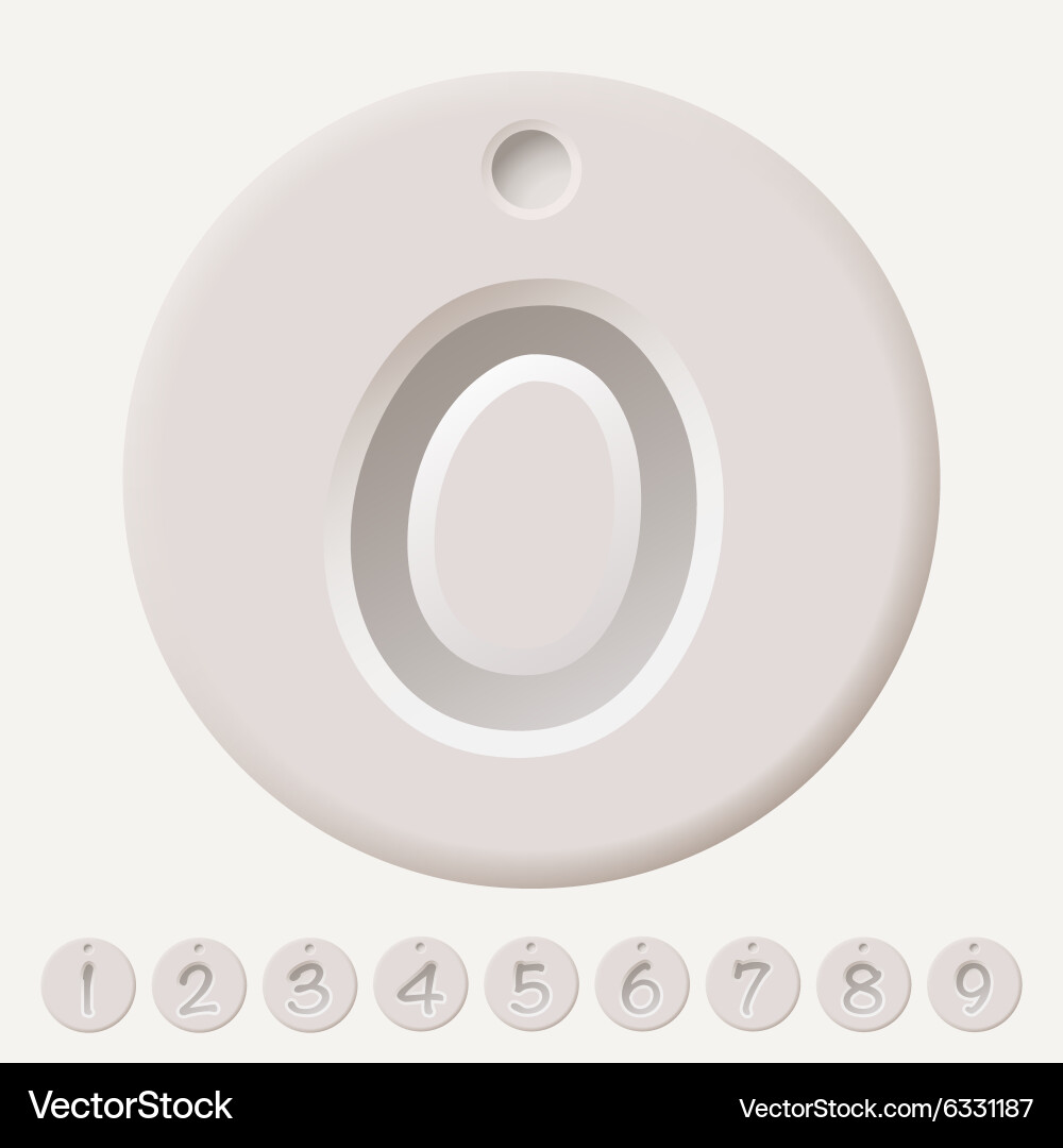 Counter number Royalty Free Vector Image - VectorStock