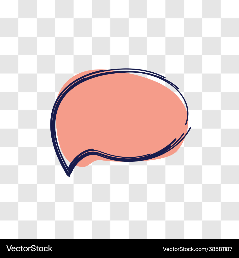 Cute colorful dialogue box Royalty Free Vector Image