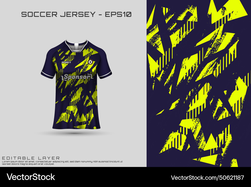 Dynamic Sports Apparel Template Royalty Free Vector Image