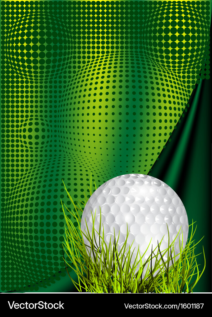Golf background Royalty Free Vector Image - VectorStock